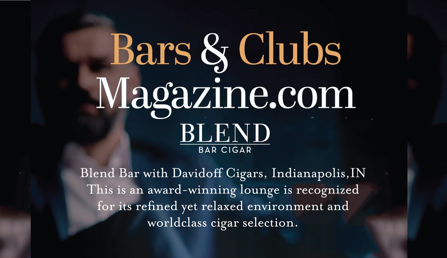 BLEND Bar with Davidoff Cigars