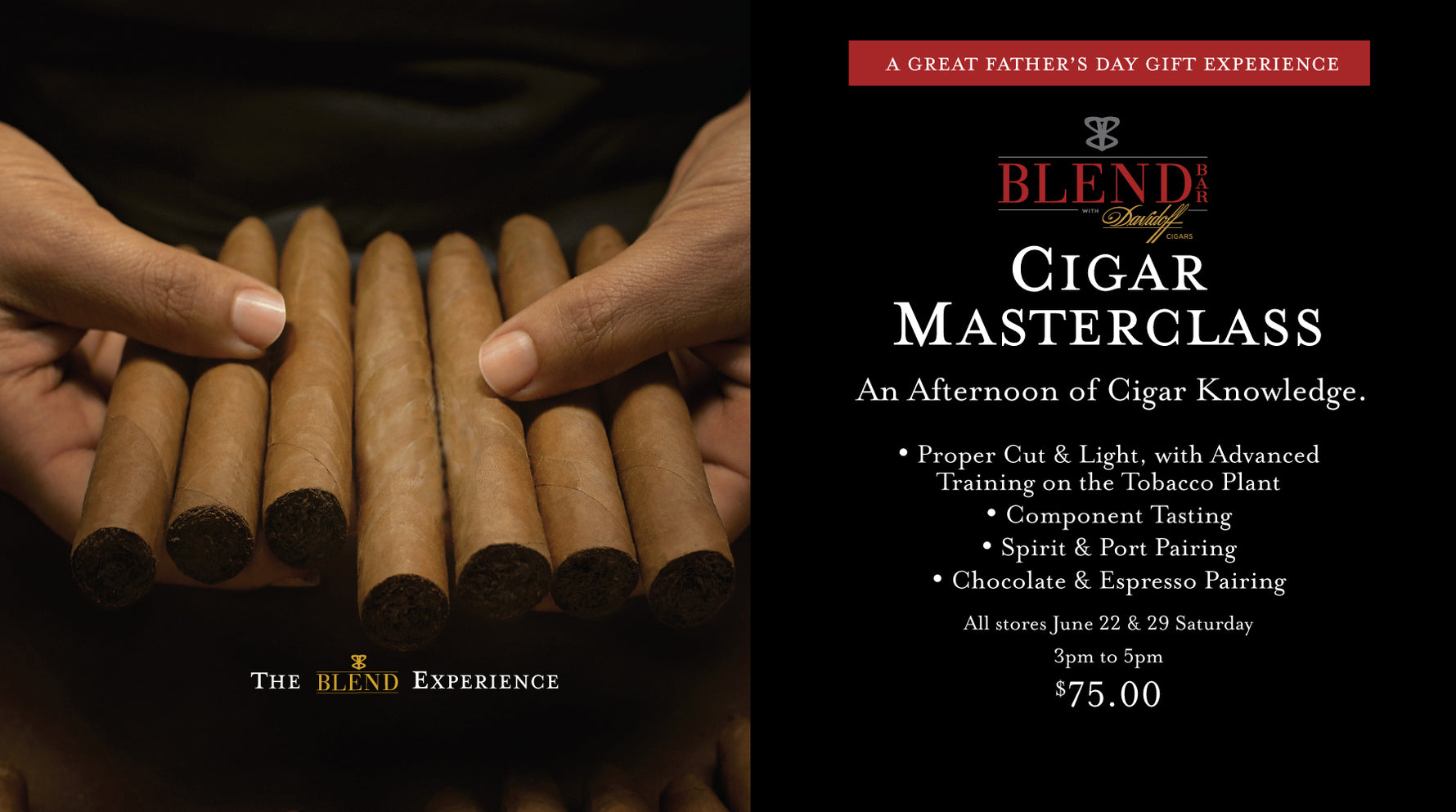 BLEND Bar with Davidoff Cigars